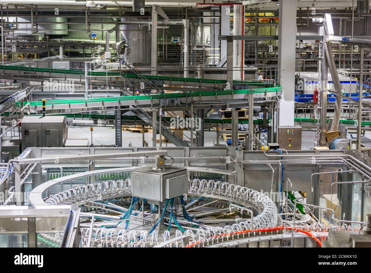 Equipment for production of beer in factory shops Stock Photo - Alamy