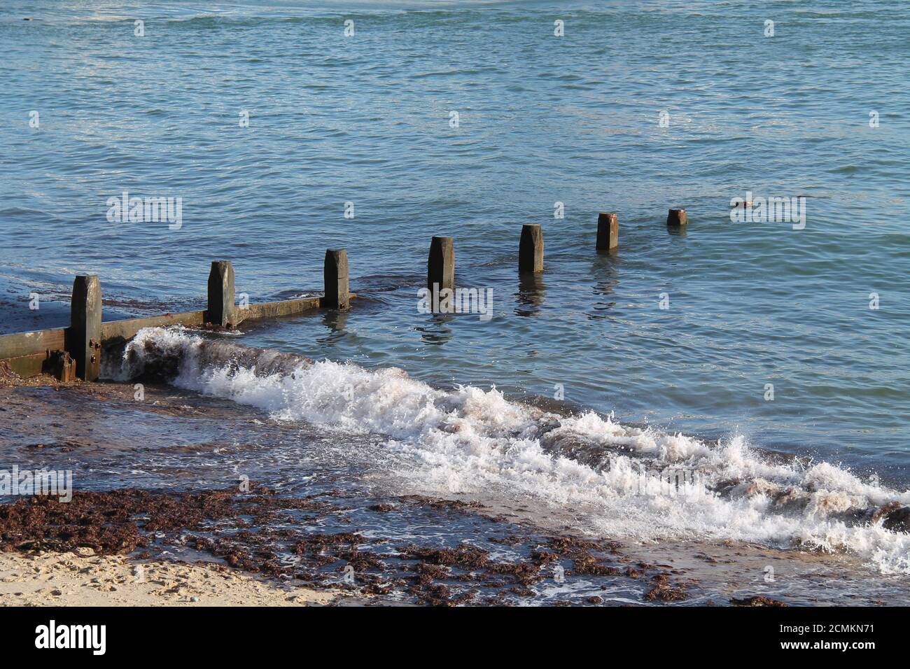 A Vintage Seaside Wooden Beach Defence Groyne Stock Photo - Alamy