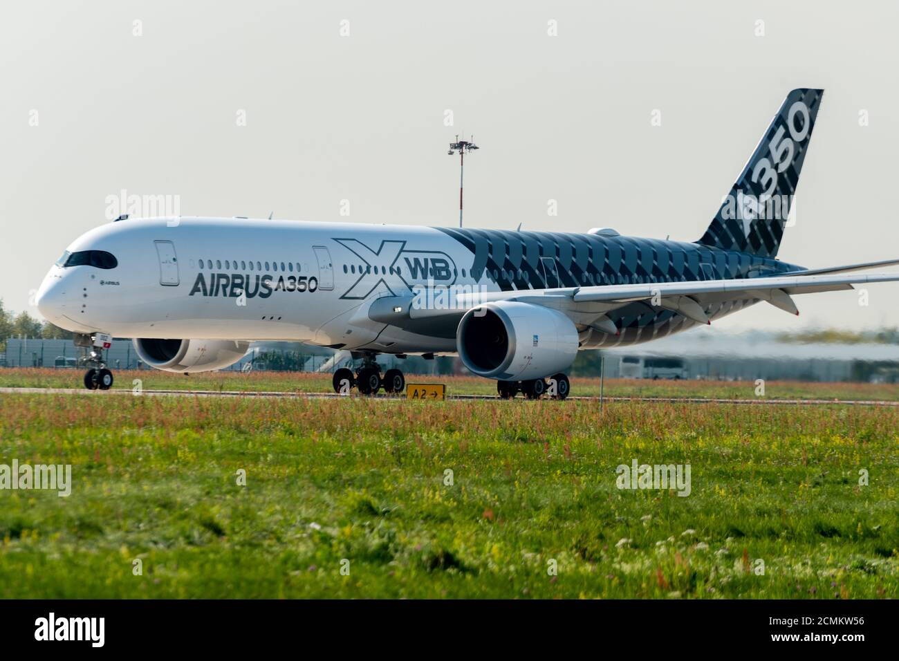 August 30, 2019. Zhukovsky, Russia. long-range wide-body twin-engine ...