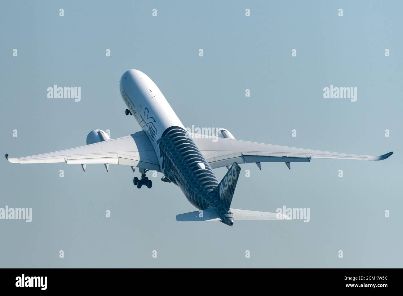 August 30, 2019. Zhukovsky, Russia. long-range wide-body twin-engine ...