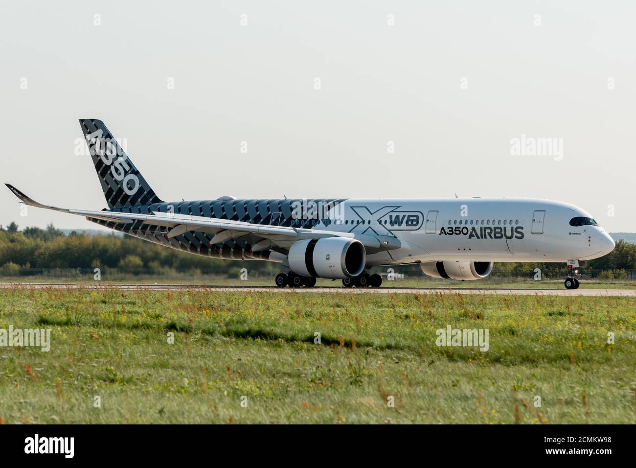 August 30, 2019. Zhukovsky, Russia. long-range wide-body twin-engine ...