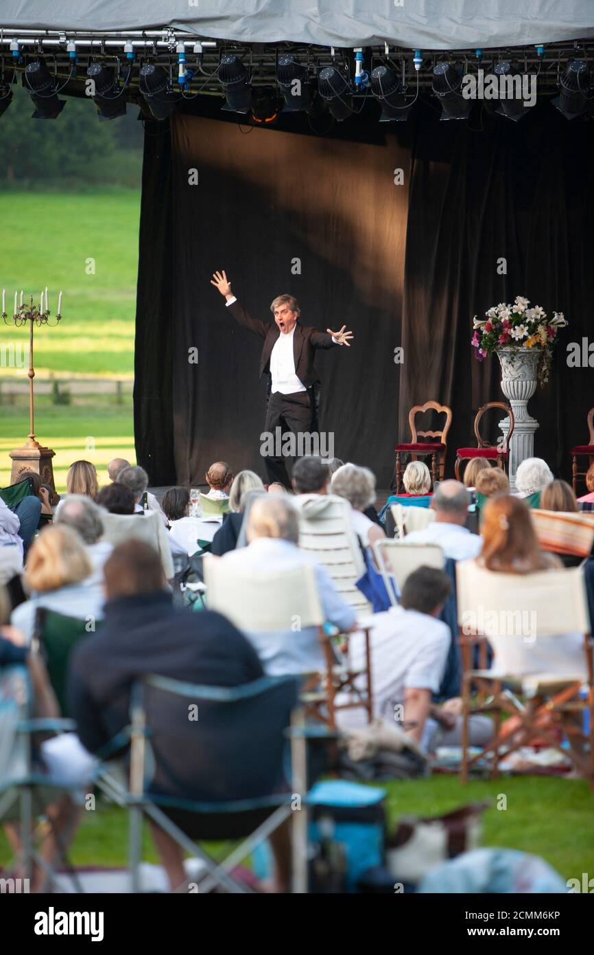 A Summer's outdoor opera performance of "The Impresario" by Mozart. A ...
