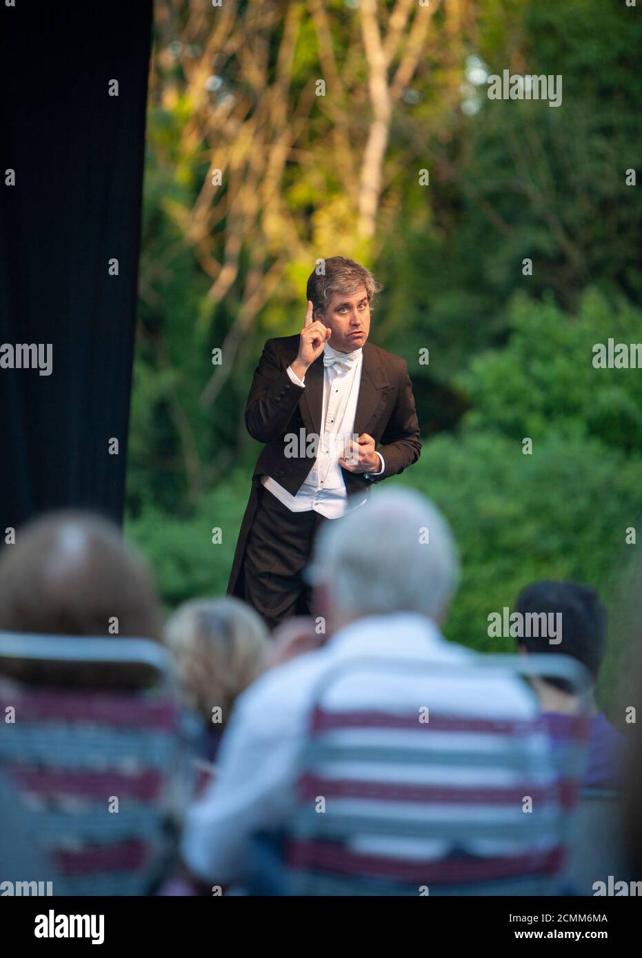 A Summer's outdoor opera performance of "The Impresario" by Mozart. A ...
