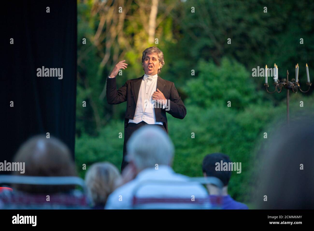 A Summer's outdoor opera performance of "The Impresario" by Mozart. A ...