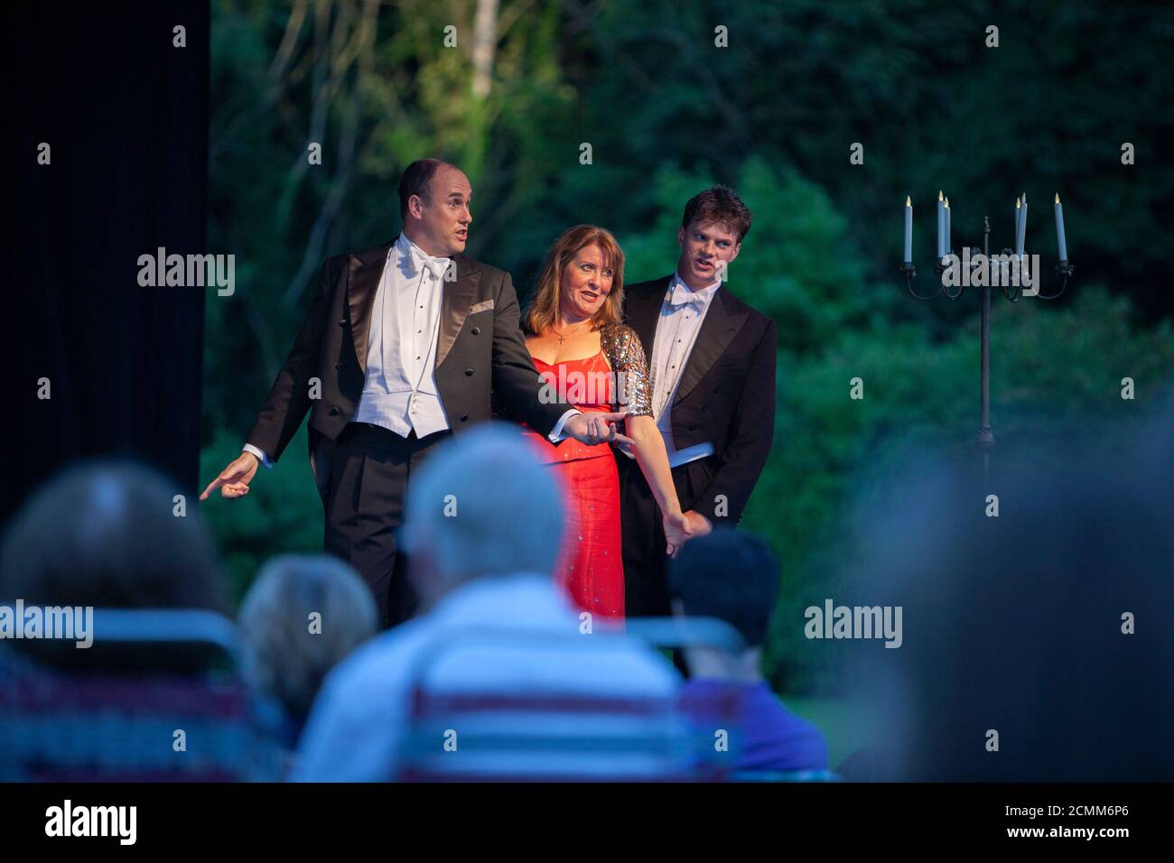 A Summer's outdoor opera performance of "The Impresario" by Mozart. A ...