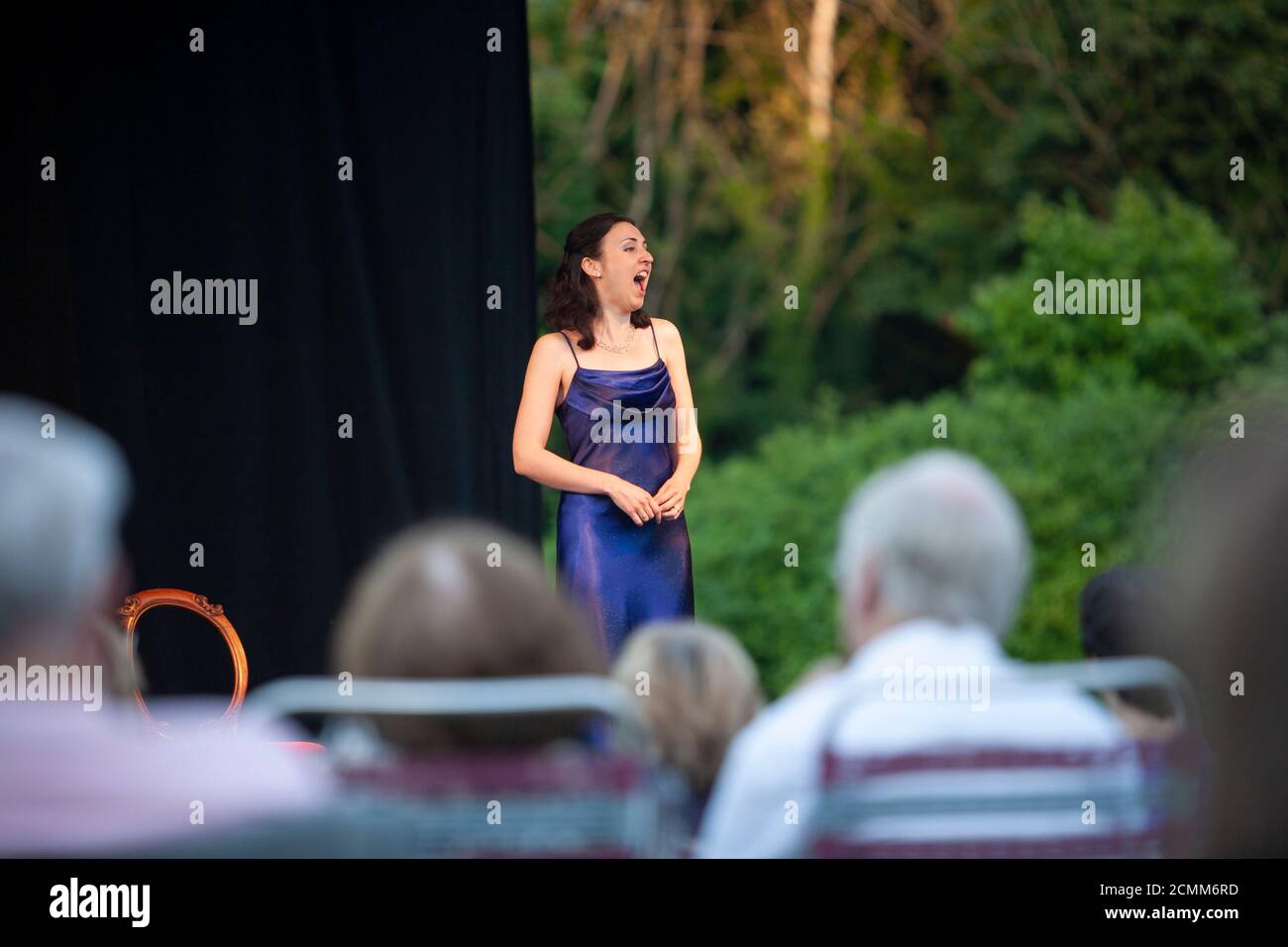 A Summer's outdoor opera performance of "The Impresario" by Mozart. A ...