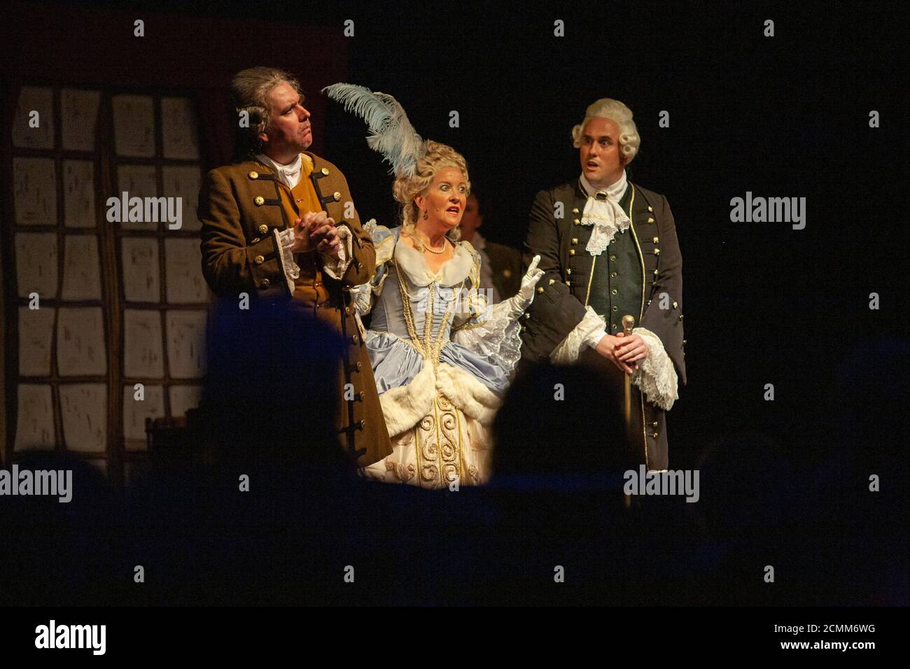 A Summer's outdoor opera performance of "The Impresario" by Mozart. A ...