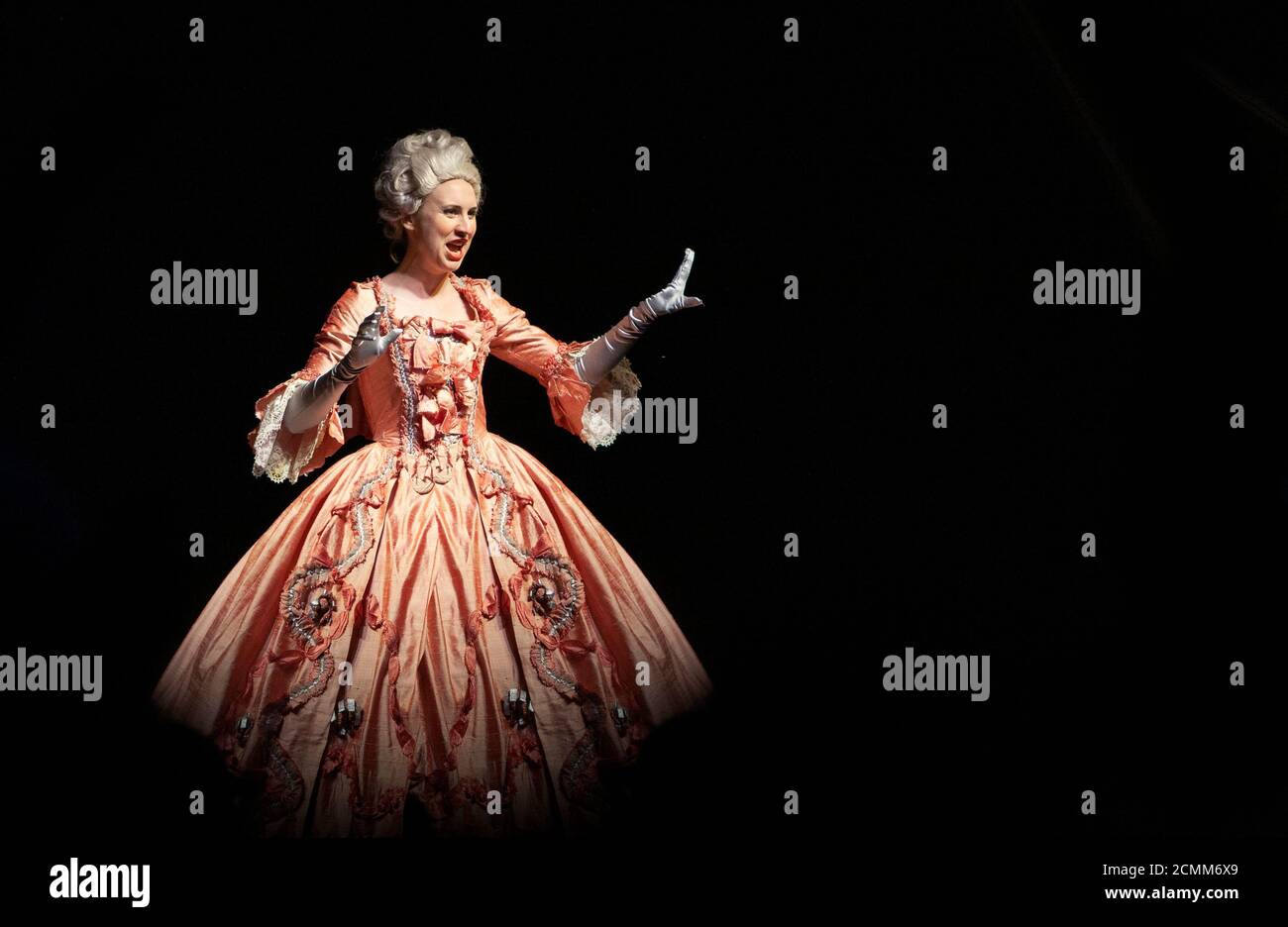 A Summer's outdoor opera performance of "The Impresario" by Mozart. A ...