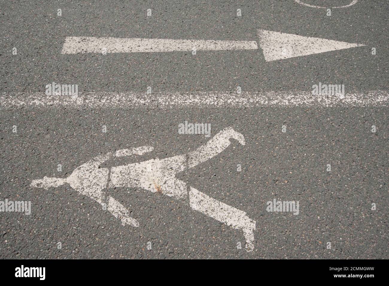 pedestrian traffic sign on the street Stock Photo - Alamy