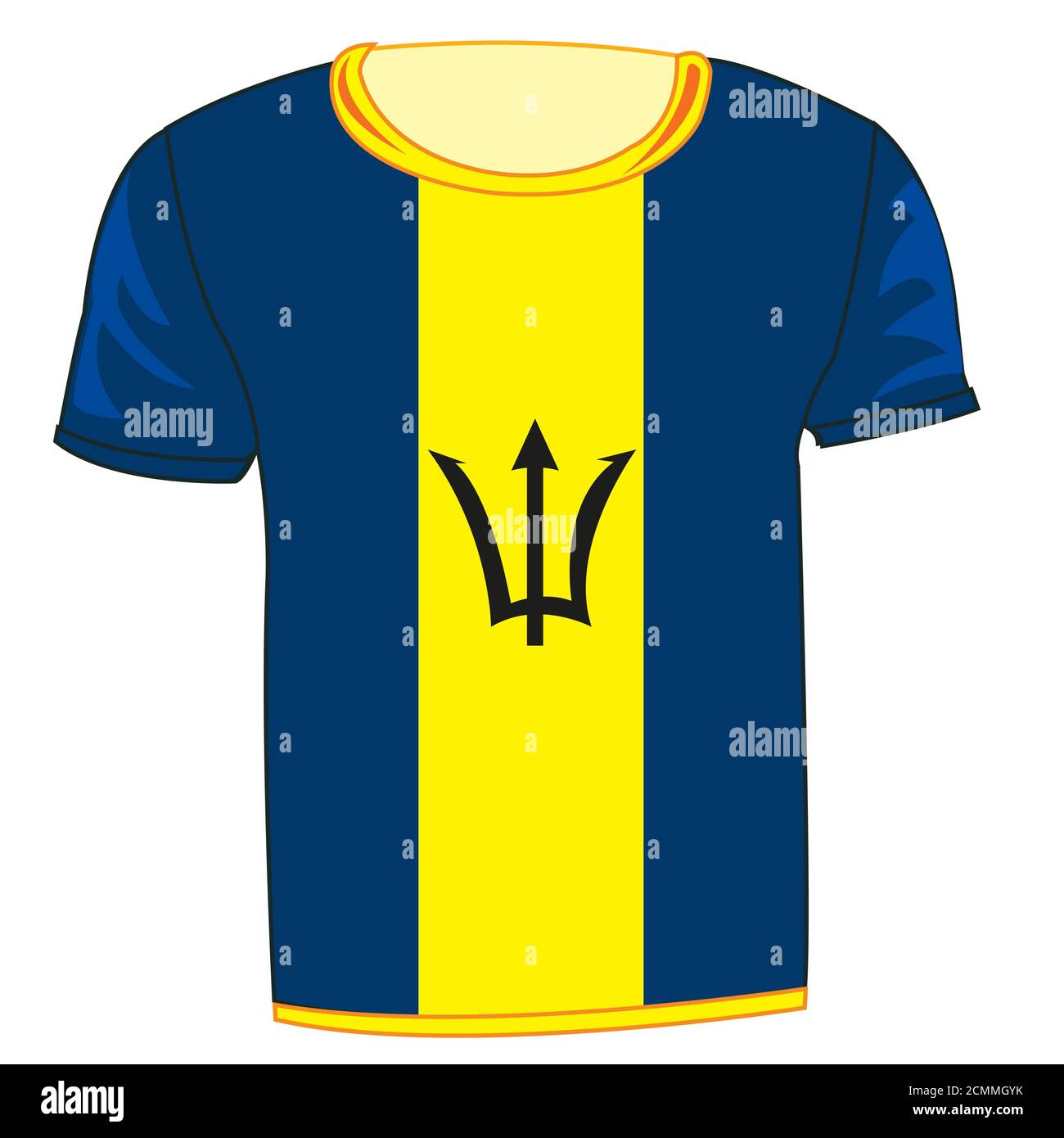 Flag of barbados vector Cut Out Stock Images & Pictures - Alamy