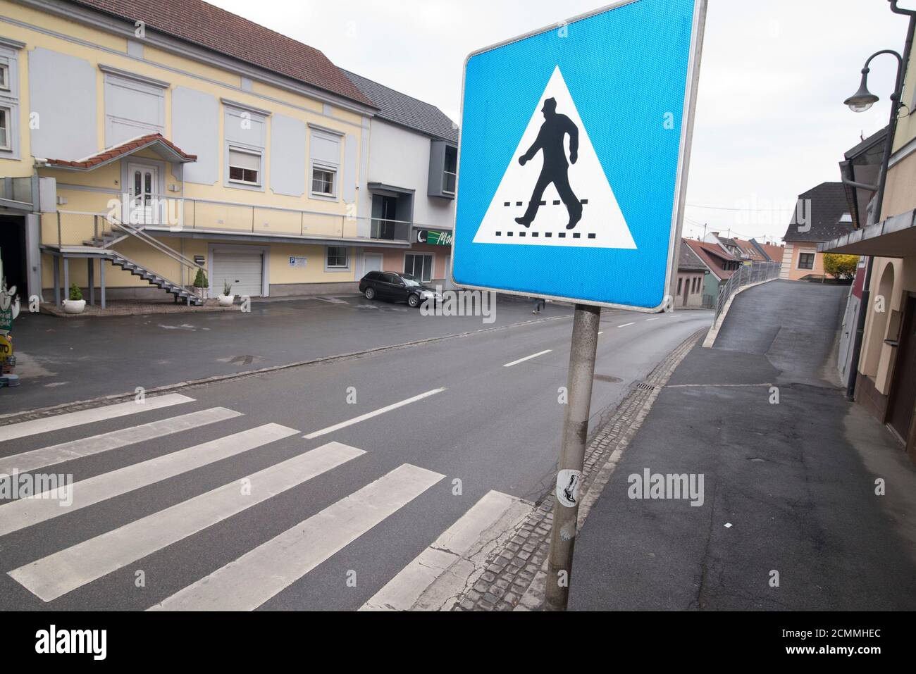 crosswalk road sign on the street Stock Photo - Alamy