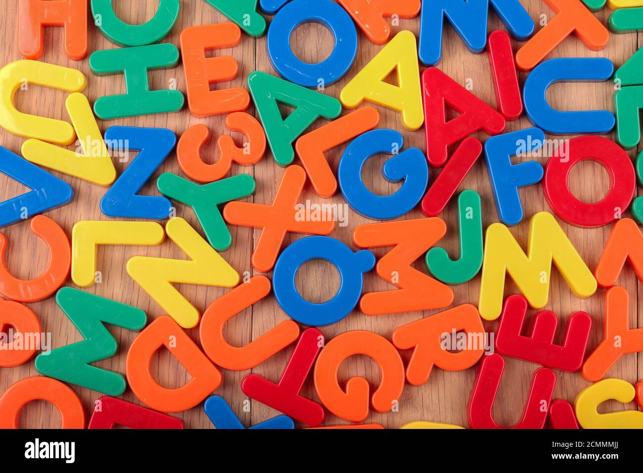 Set of colored plastic letters and numbers Stock Photo - Alamy