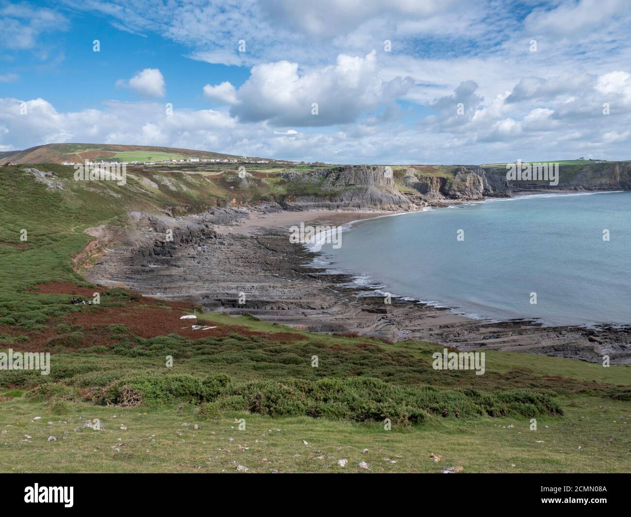 Fall Bay, a secluded beach and rocky bay on the south of the Gower ...
