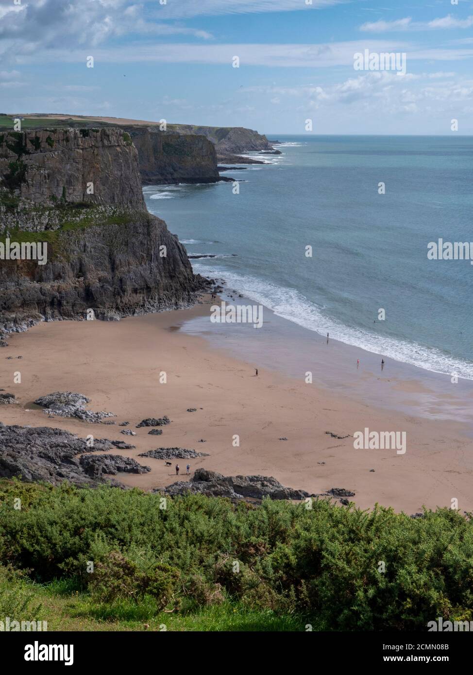 Fall Bay, a secluded beach and rocky bay on the south of the Gower ...