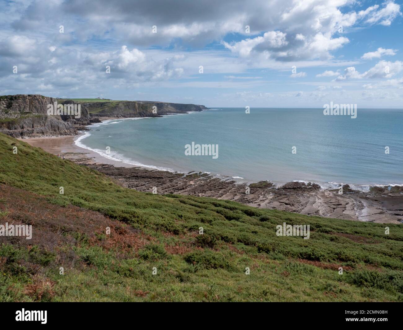 Fall Bay, a secluded beach and rocky bay on the south of the Gower ...