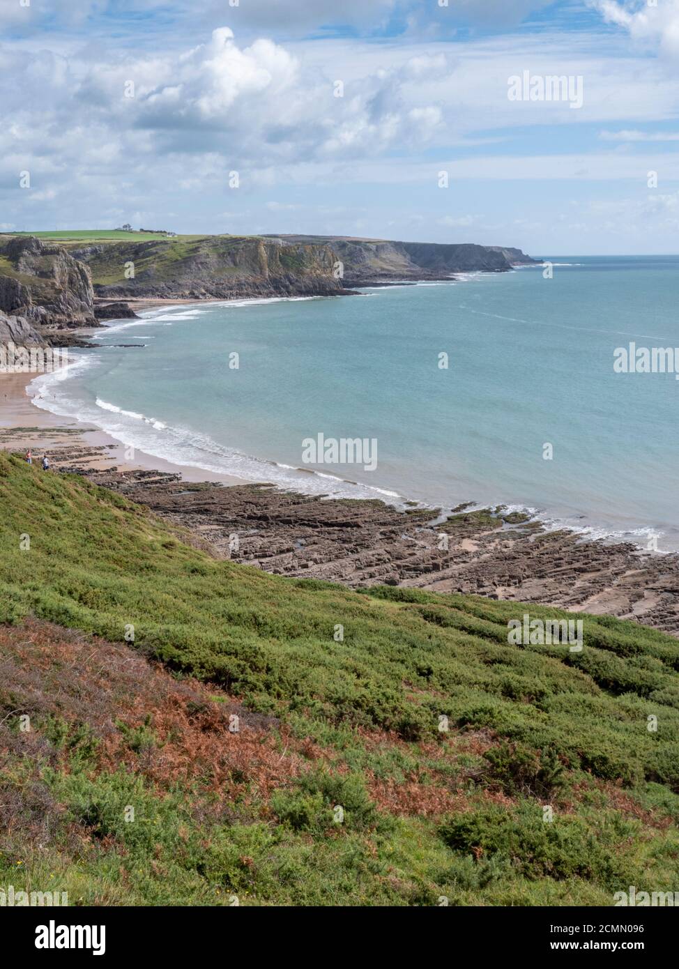 Fall Bay, a secluded beach and rocky bay on the south of the Gower ...