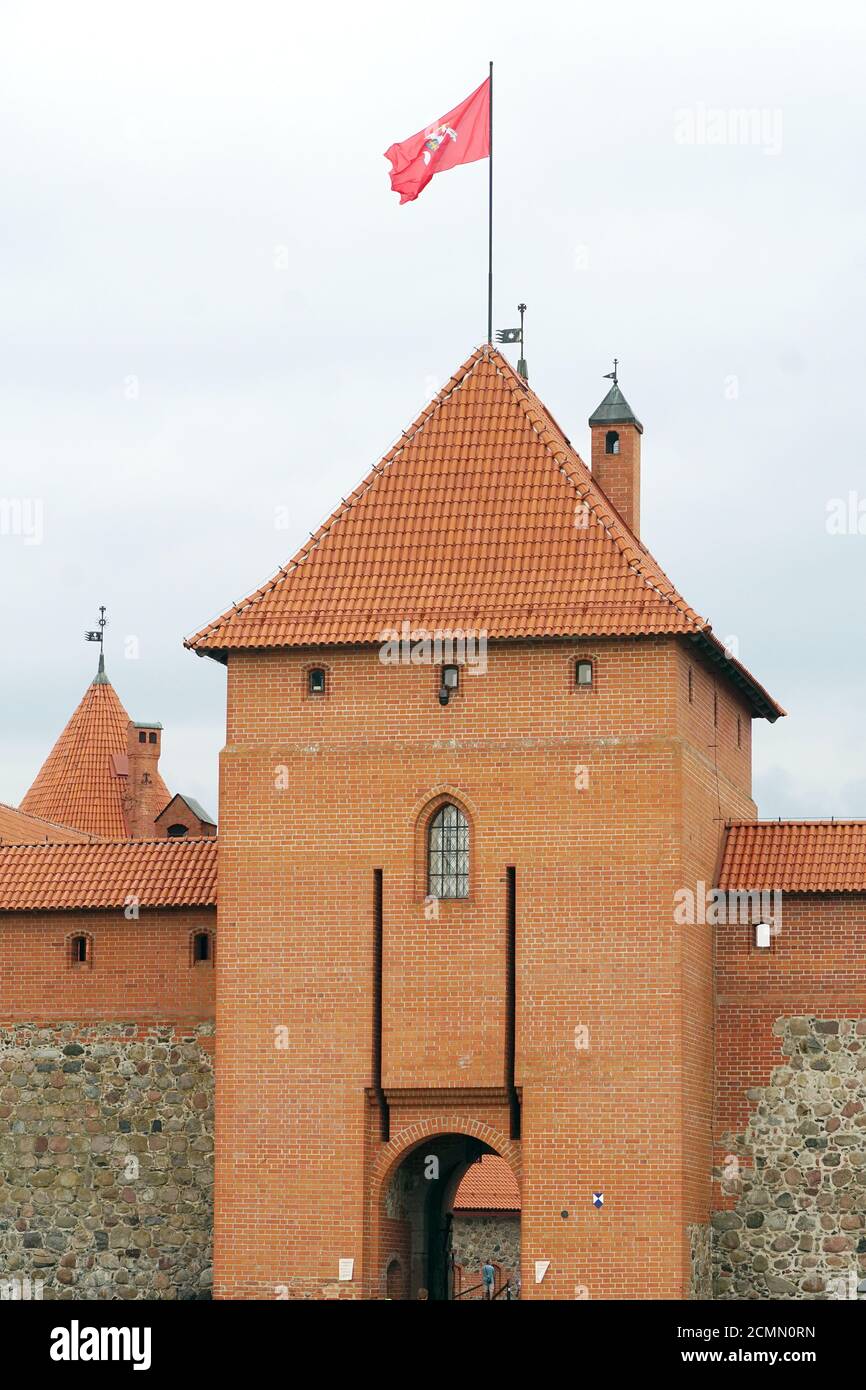 Trakai Island Castle, Trakų salos pilis, Trakai, Lithuania, Europe ...