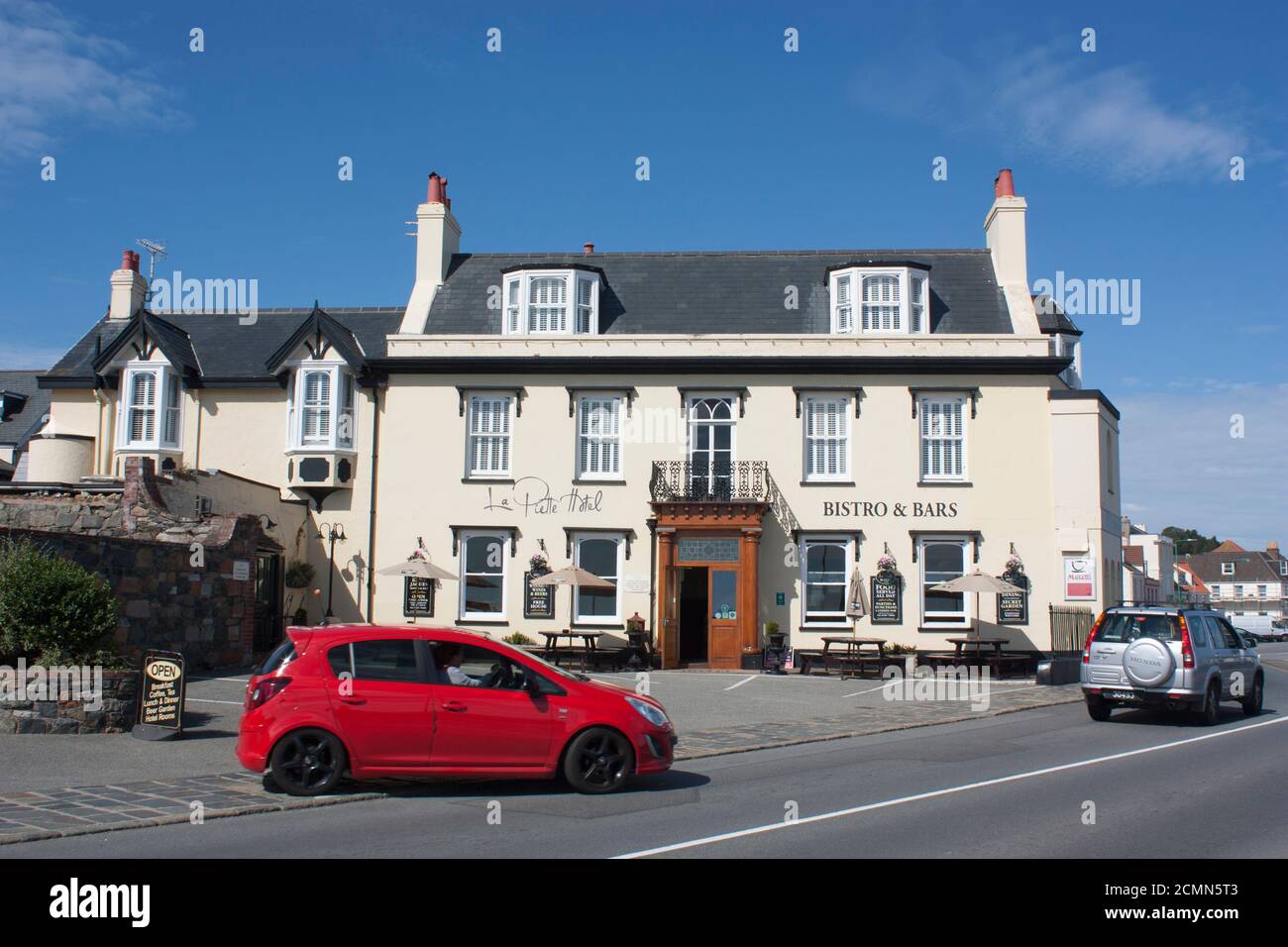 Channel Islands. Guernsey. St Peter Port. La Piette Hotel on St George ...