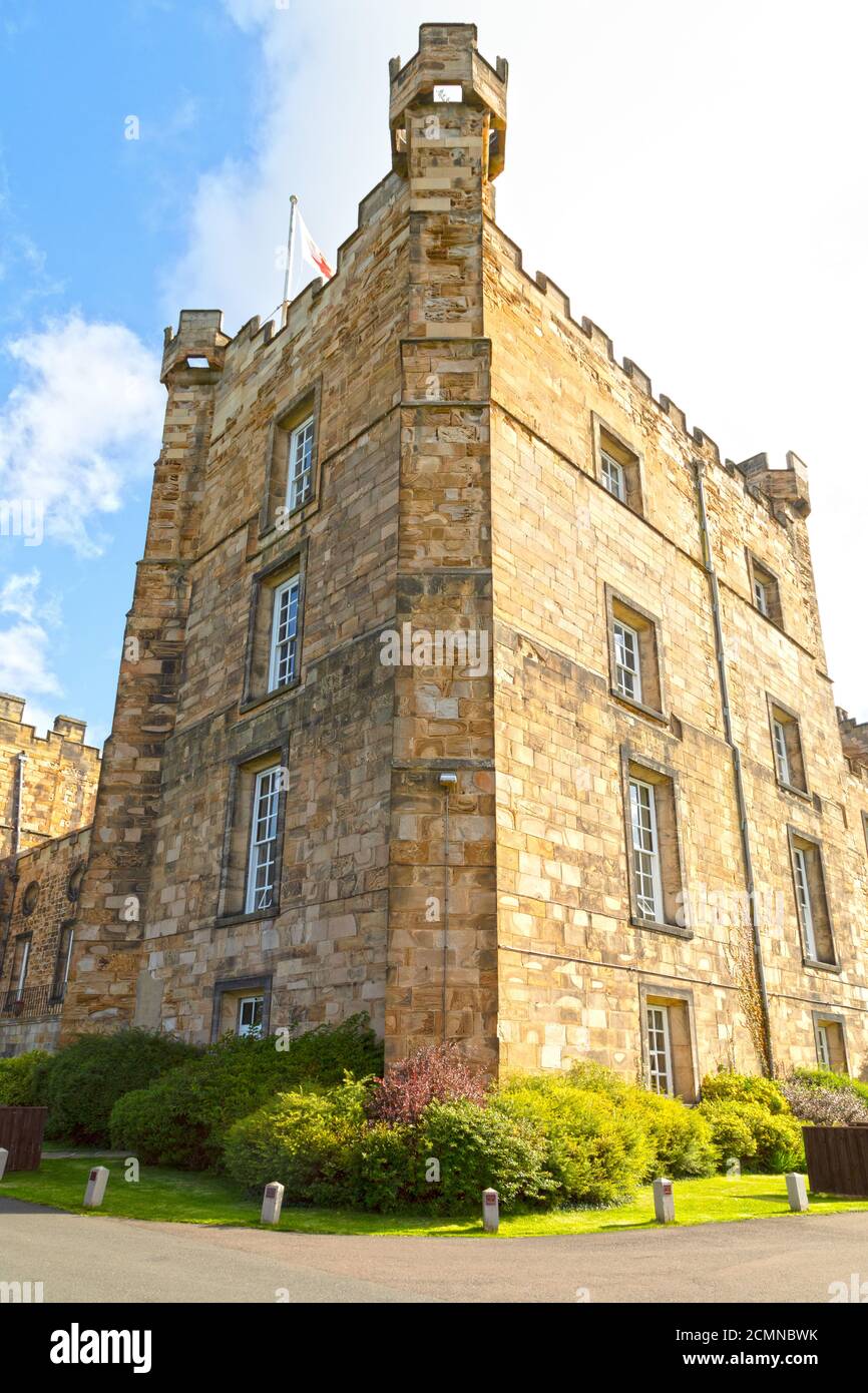 Lumley Castle in north-east England. The medieval fortification is a ...