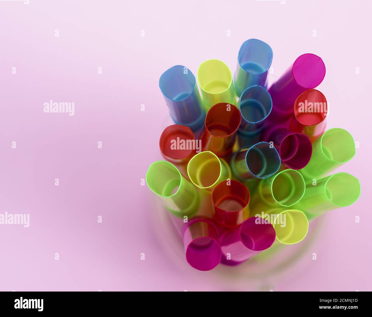 multi-colored plastic tubes for a cocktail Stock Photo - Alamy