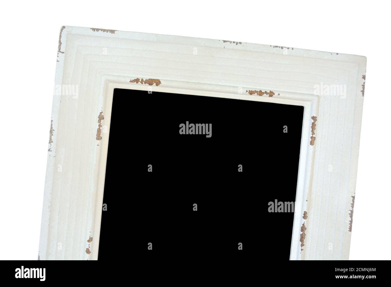 Close-up of empty blackboard on a white background Stock Photo - Alamy