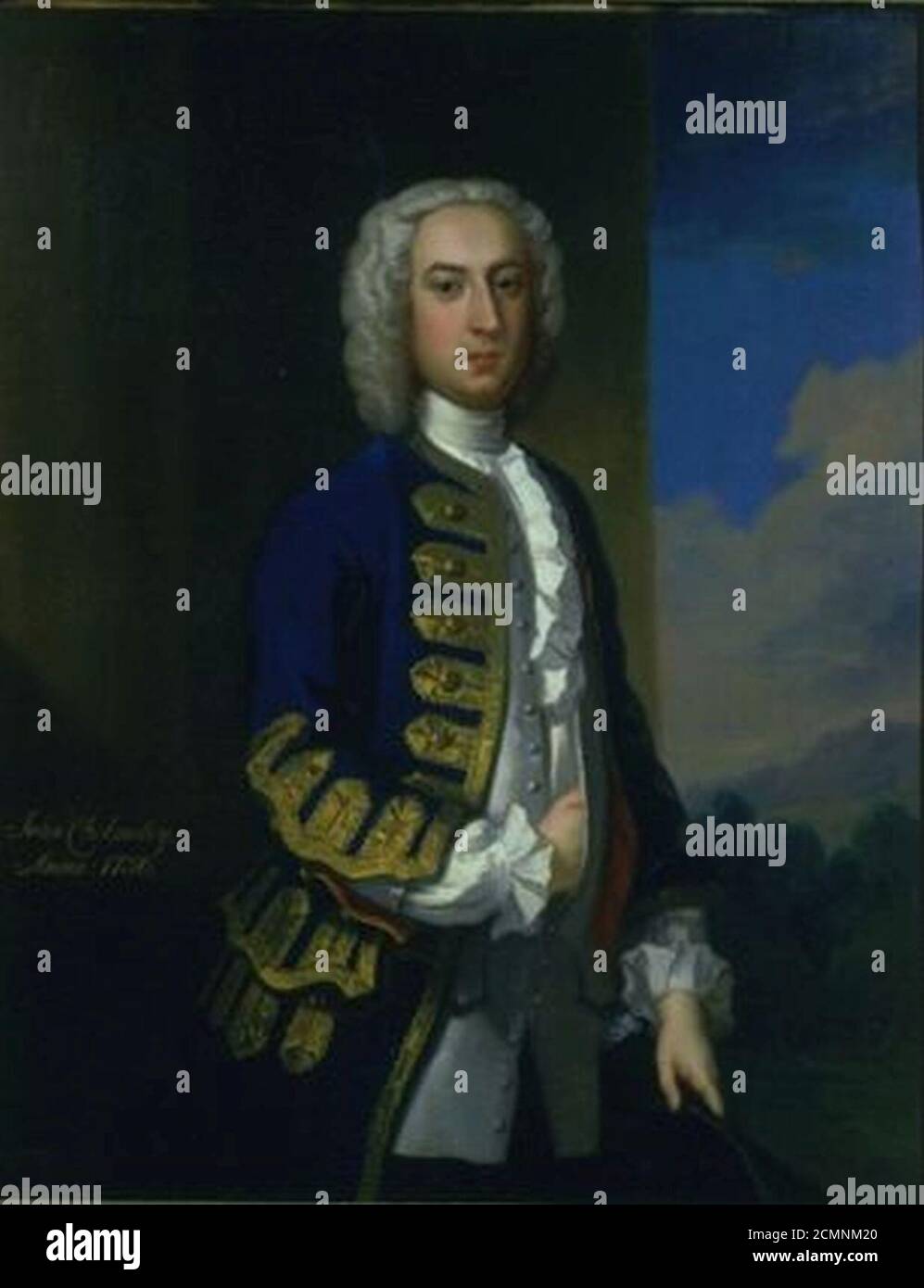 John Cholmeley by Enoch Seeman 1736 Stock Photo - Alamy