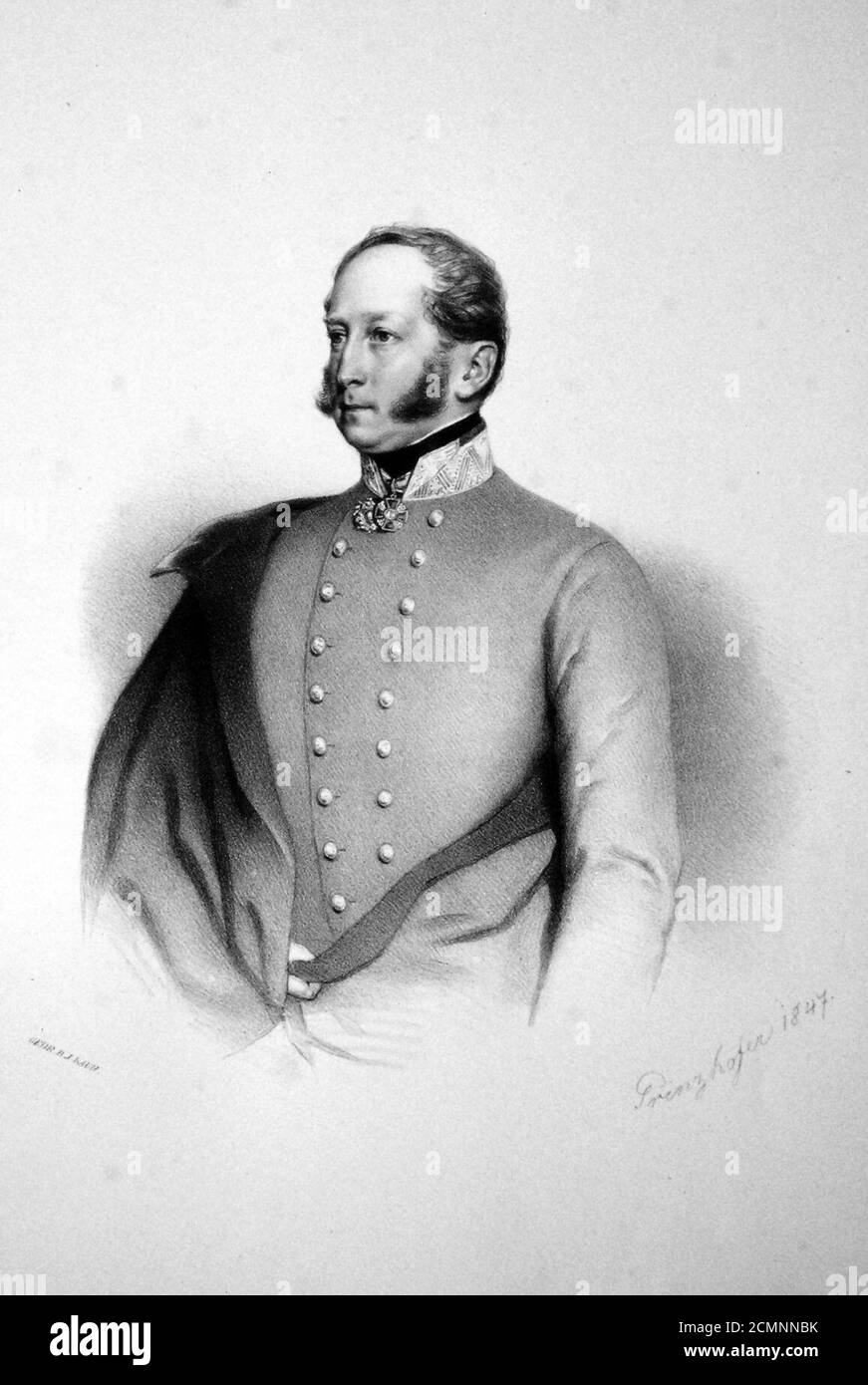 Josef Franz Karl von Lobkowitz Litho Stock Photo - Alamy