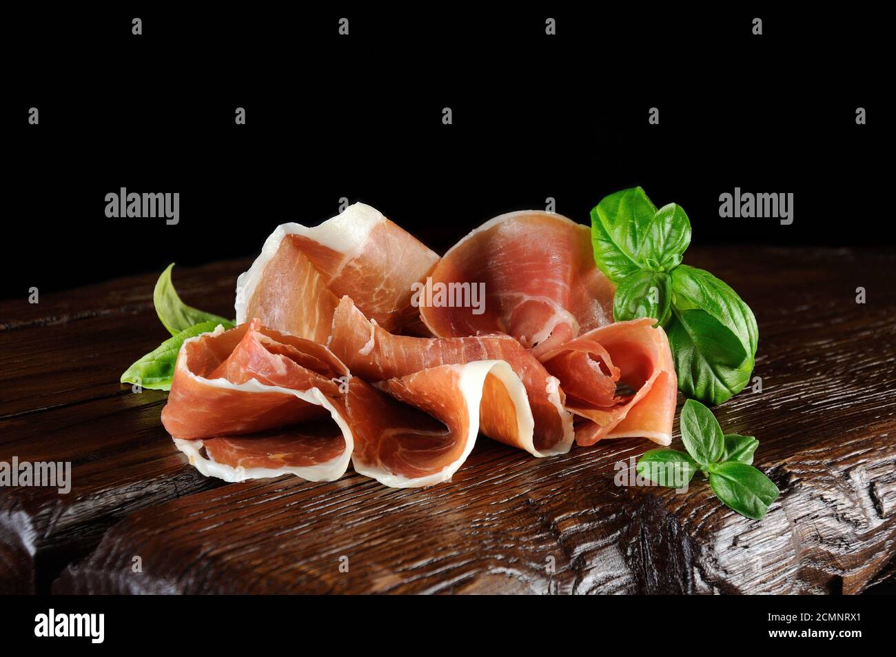 Sliced jamon on dish hi-res stock photography and images - Alamy