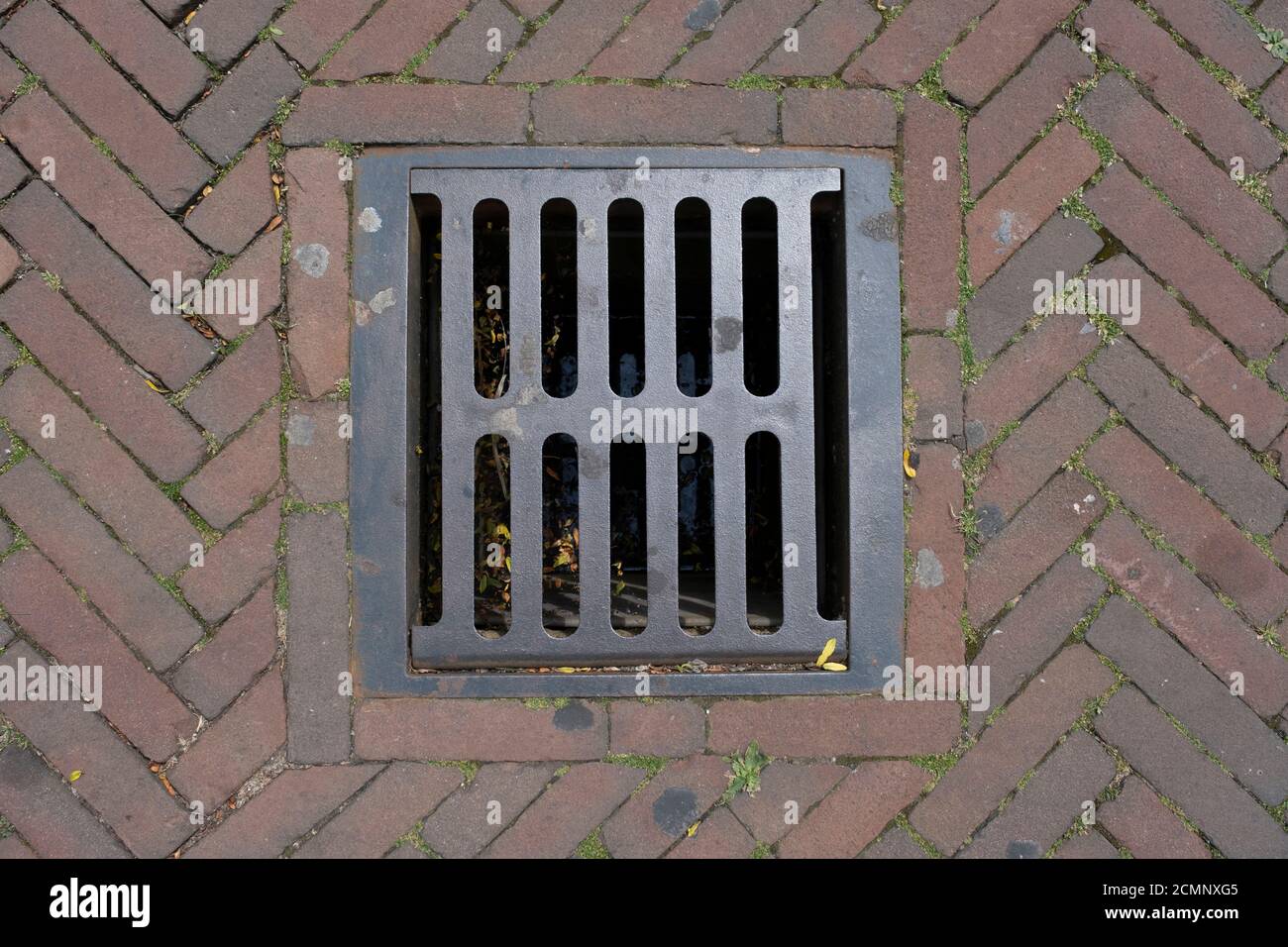 sewer manhole cover in a city street Stock Photo - Alamy