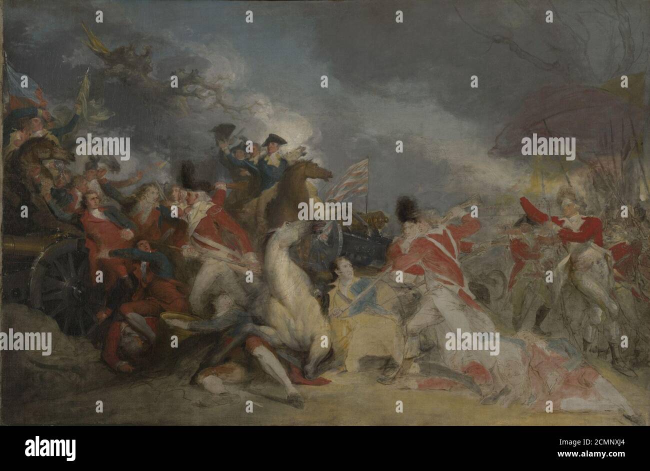John Trumbull - The Death of General Mercer at the Battle of Princeton ...
