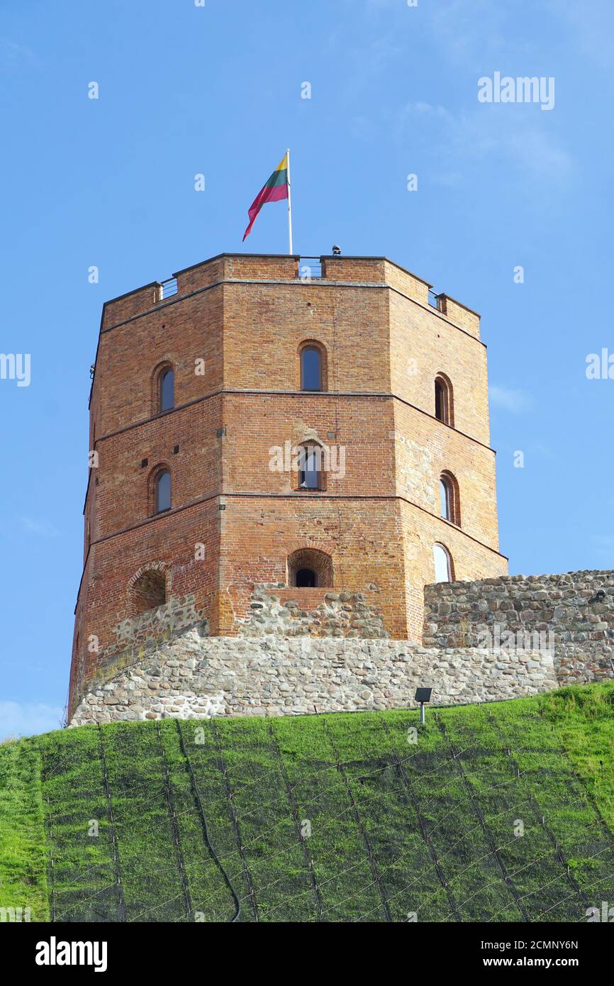 Gediminas' Tower, Gedimino pilies bokštas, Vilnius, Lithuania, Europe ...