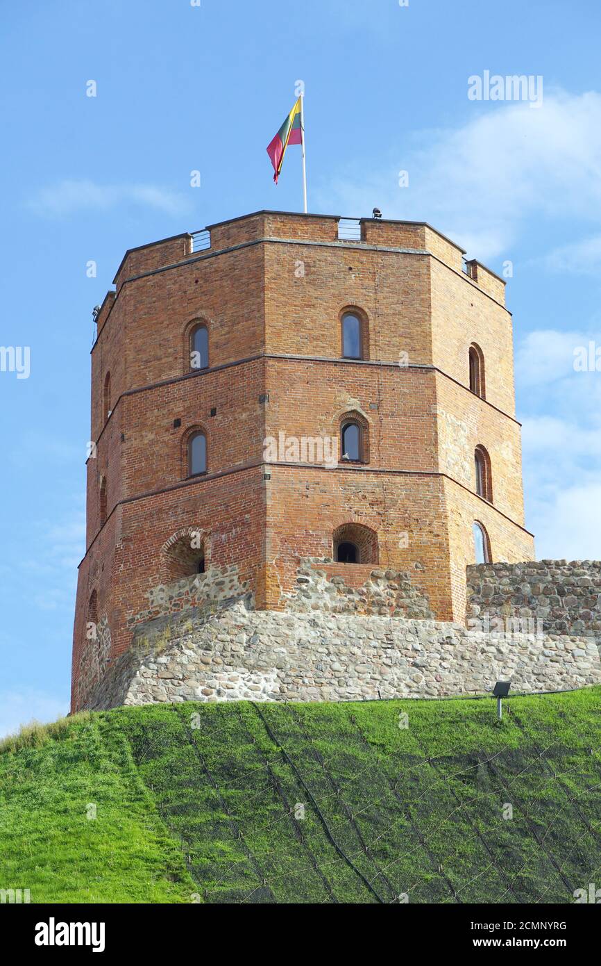 Gediminas' Tower, Gedimino pilies bokštas, Vilnius, Lithuania, Europe ...