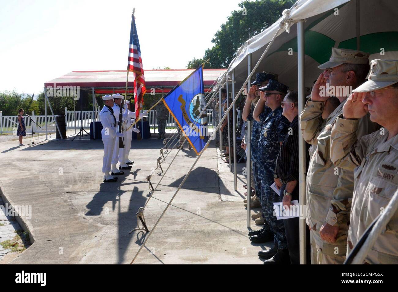 JTF-GTMO Navy Expeditionary Guard Battalion Change of Command Stock ...