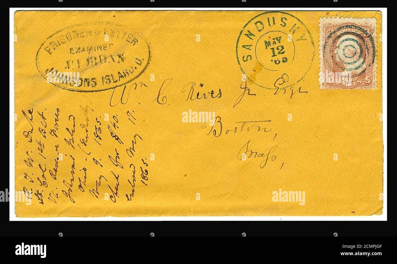 Johnson POW 1865 Stock Photo - Alamy