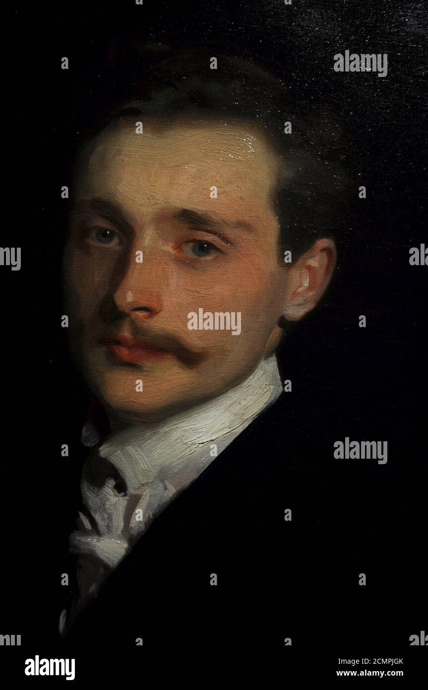 John Singer Sargent - Léon Delafosse detail 01 Stock Photo - Alamy