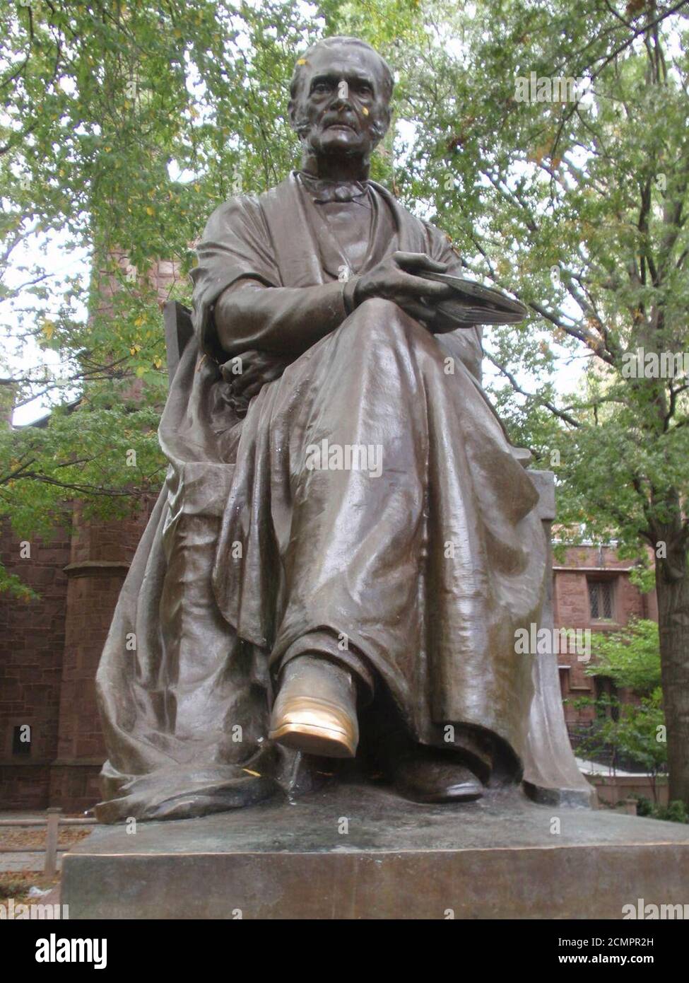 John Ferguson Weir, Statue of Theodore Dwight Woolsey, Yale Stock Photo ...