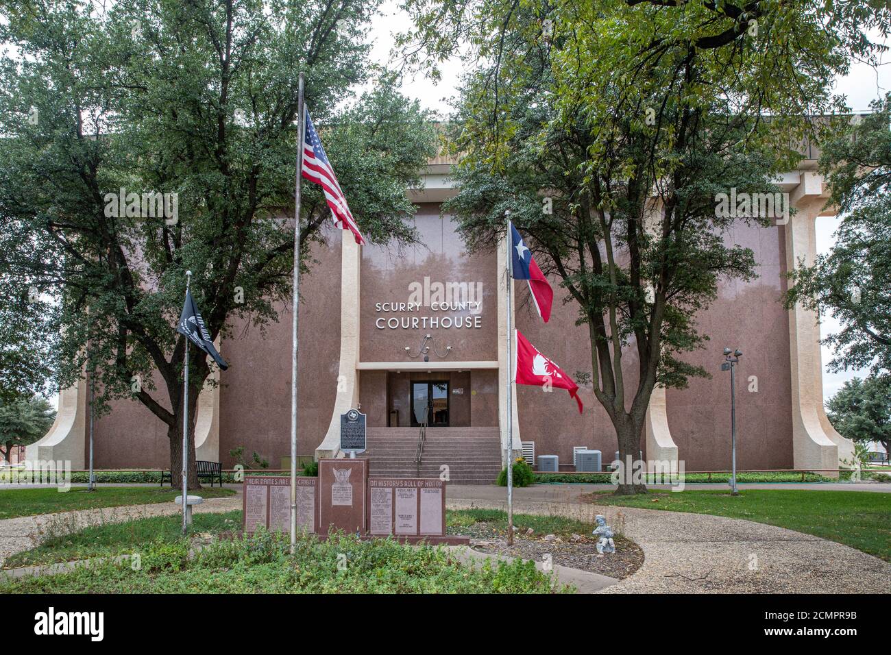 The 1911 Scurry county courthouse in Snyder Texas which was encased in ...