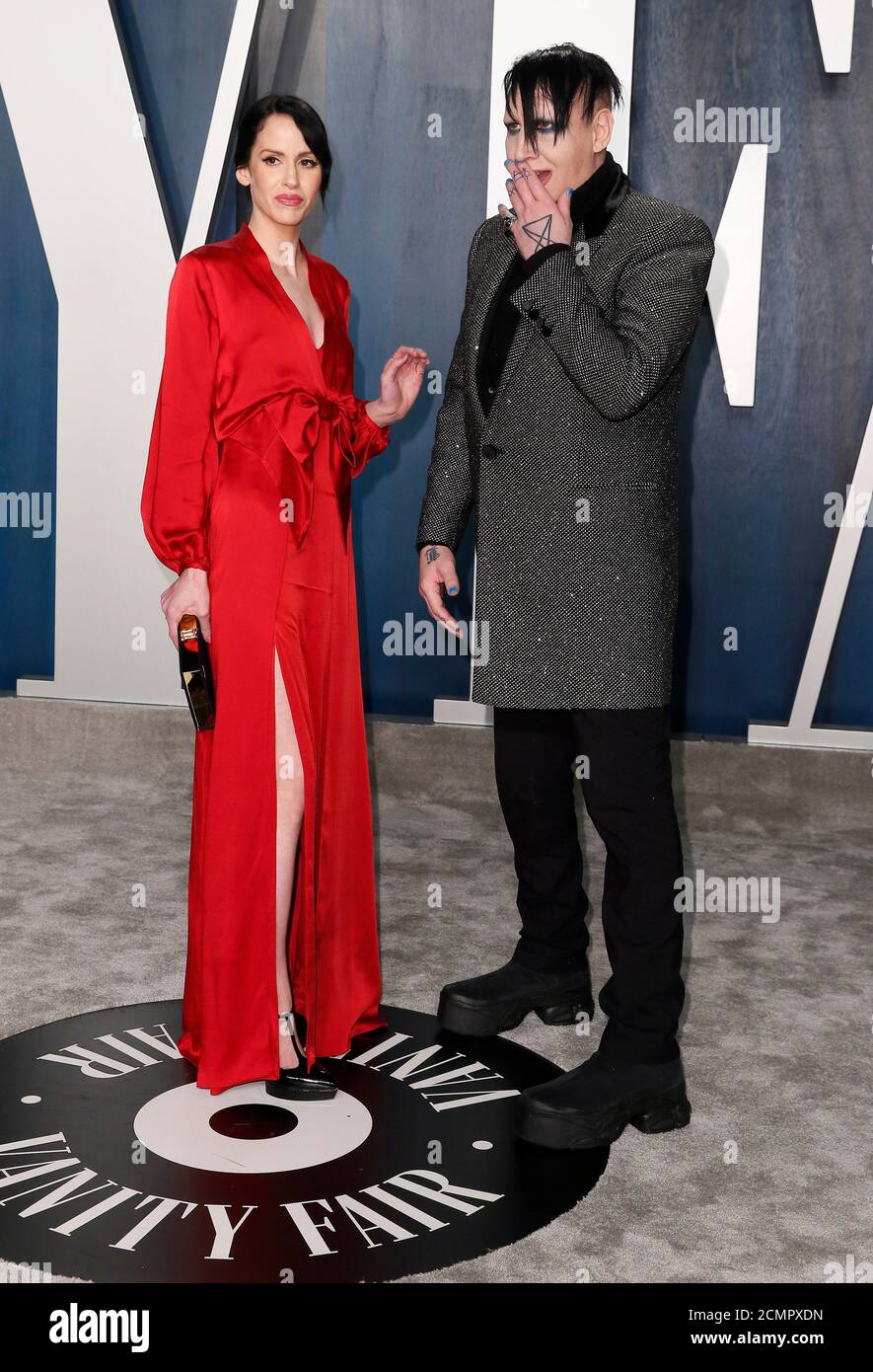 Marilyn Manson And Lindsay Usich High Resolution Stock Photography and ...