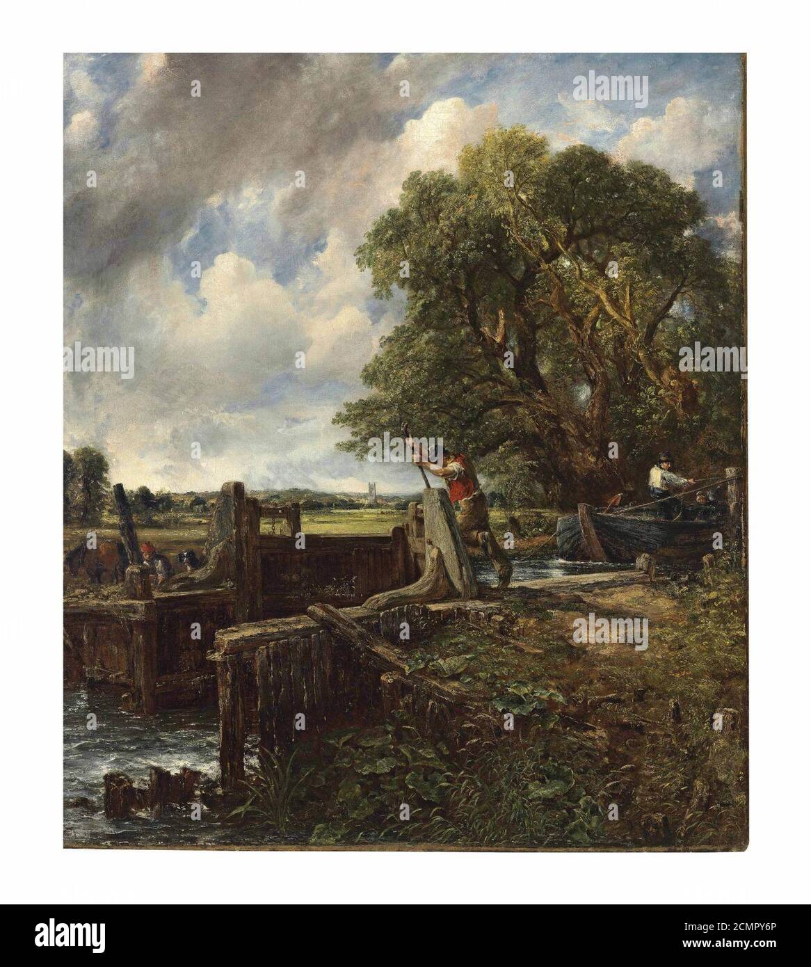 John constable ra the lock Stock Photo - Alamy