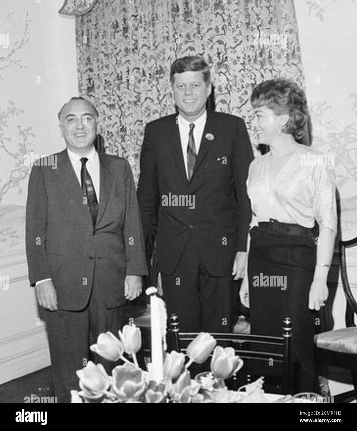 John F. Kennedy with Arthur B. Krim and Dr. Mathilde Krim in New York ...