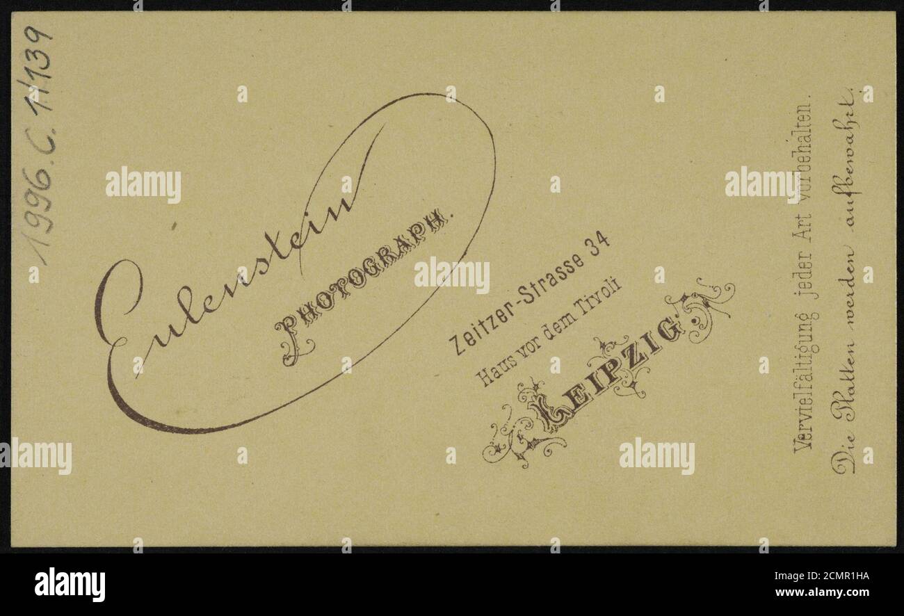 Joseph Schild von Carl Eulenstein, Leipzig -Revers Stock Photo - Alamy