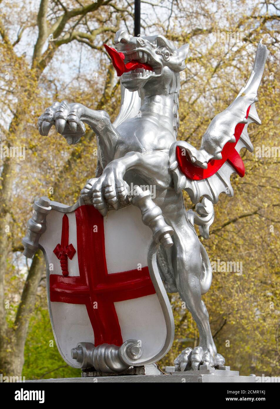 Legends says the St Georges Dragon statues located around London are ...