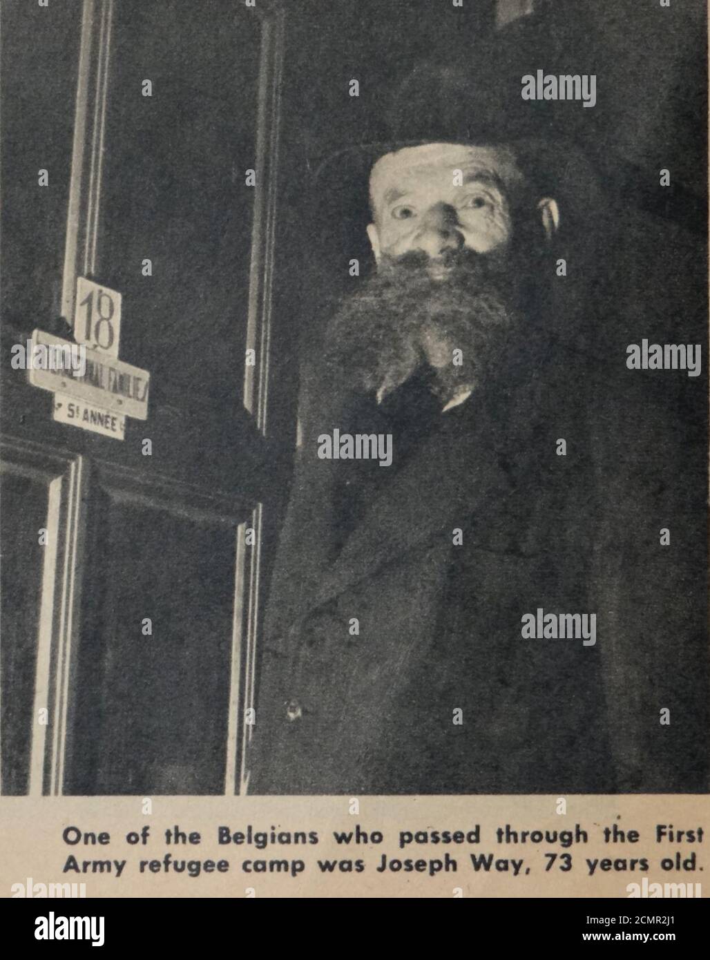 Joseph Way, Belgian refugee in World War II Stock Photo - Alamy