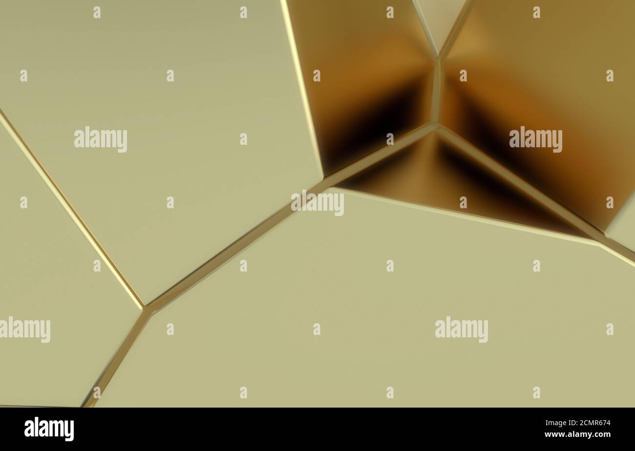 3d render, golden modern shattered wall texture, random clusters ...