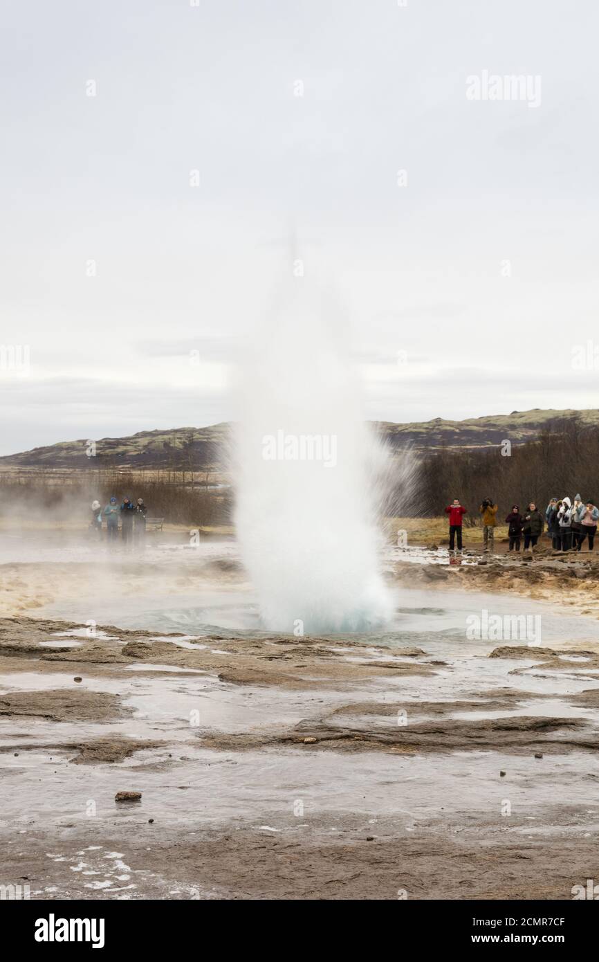 Strokkur geysir eruption hi-res stock photography and images - Alamy