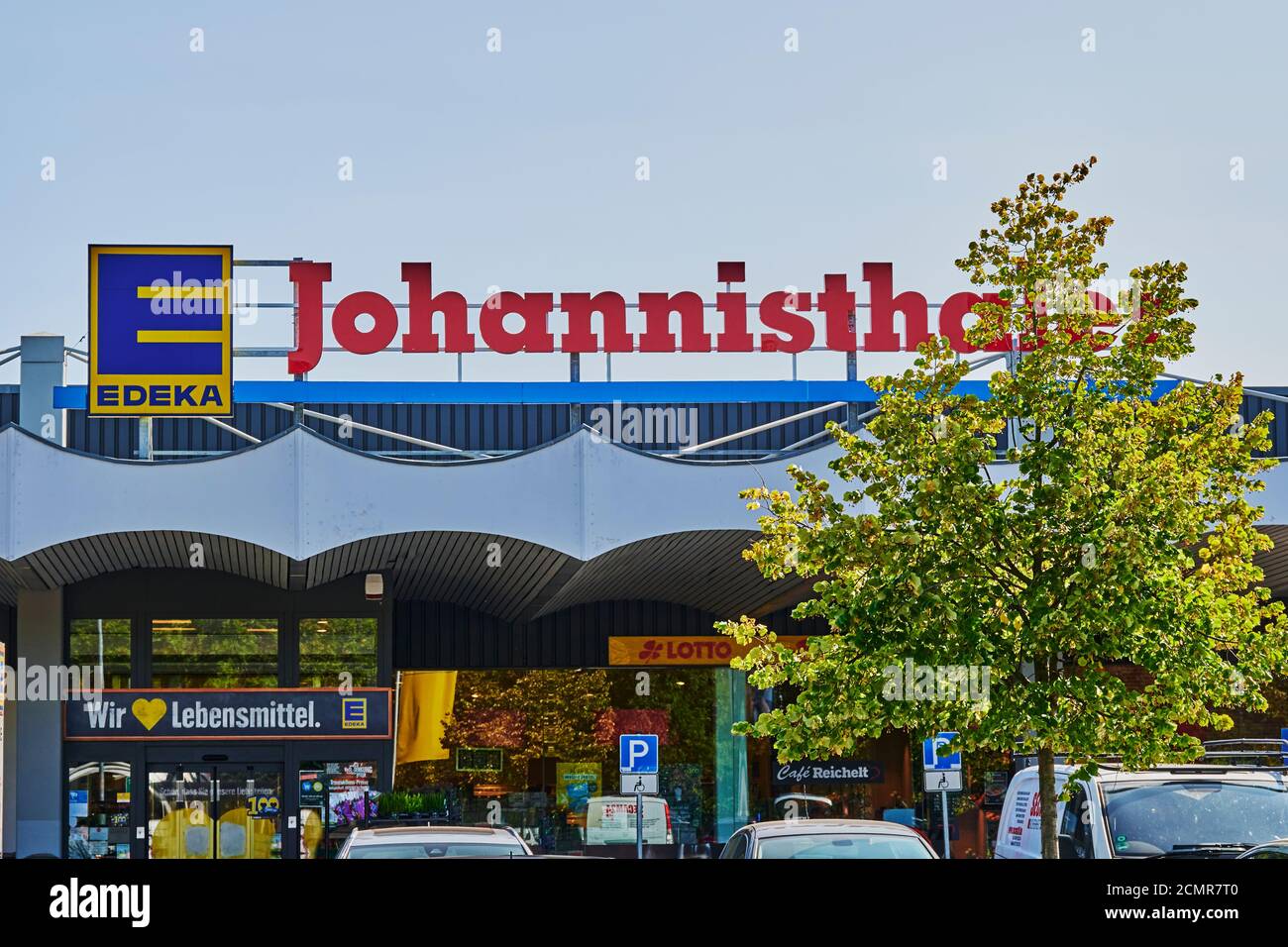 Berlin, Germany - September 17, 2020: Entrance of a supermarket in ...