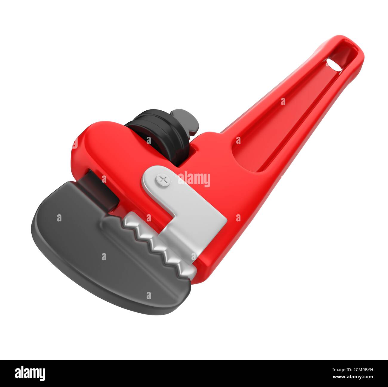 Metal adjustable pipe wrench Cut Out Stock Images & Pictures - Alamy