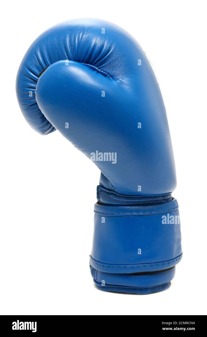 Blue boxing glove Cut Out Stock Images & Pictures - Alamy