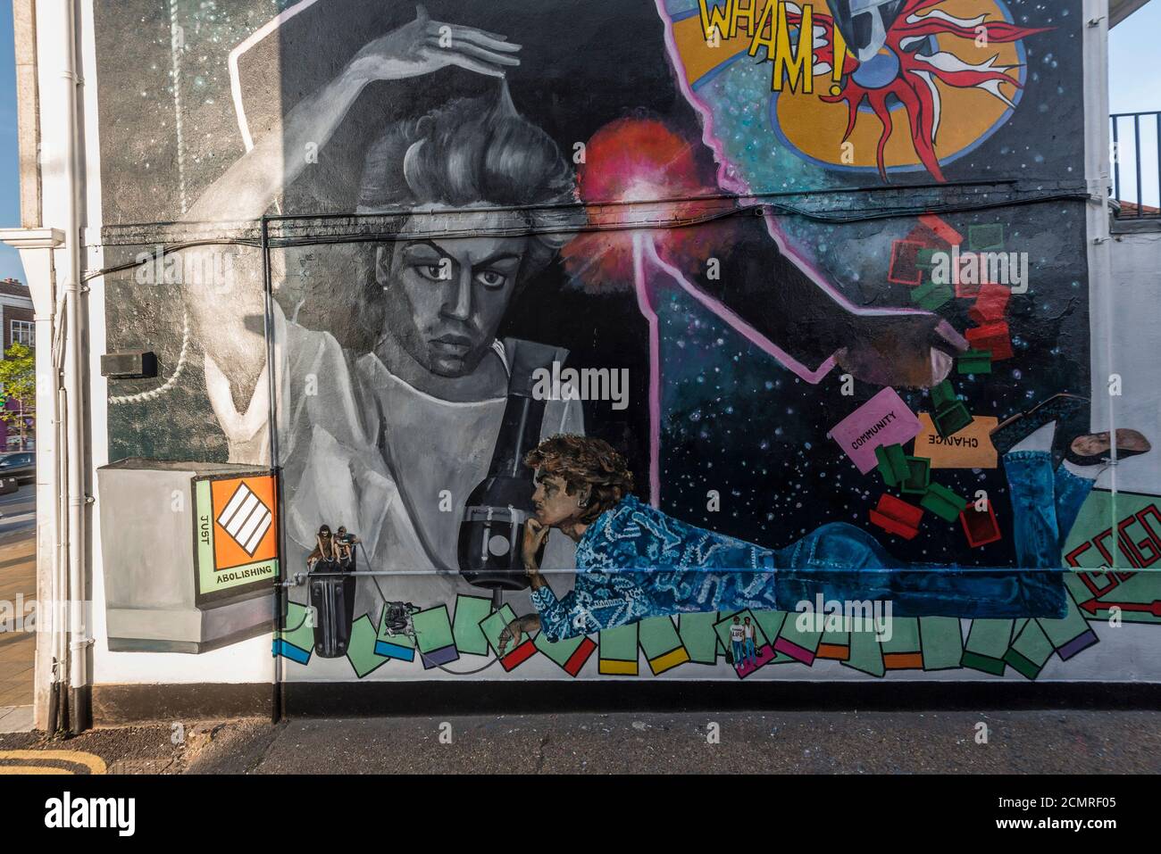 London, UK. 17 September 2020. A 9m tall mural of the late George ...