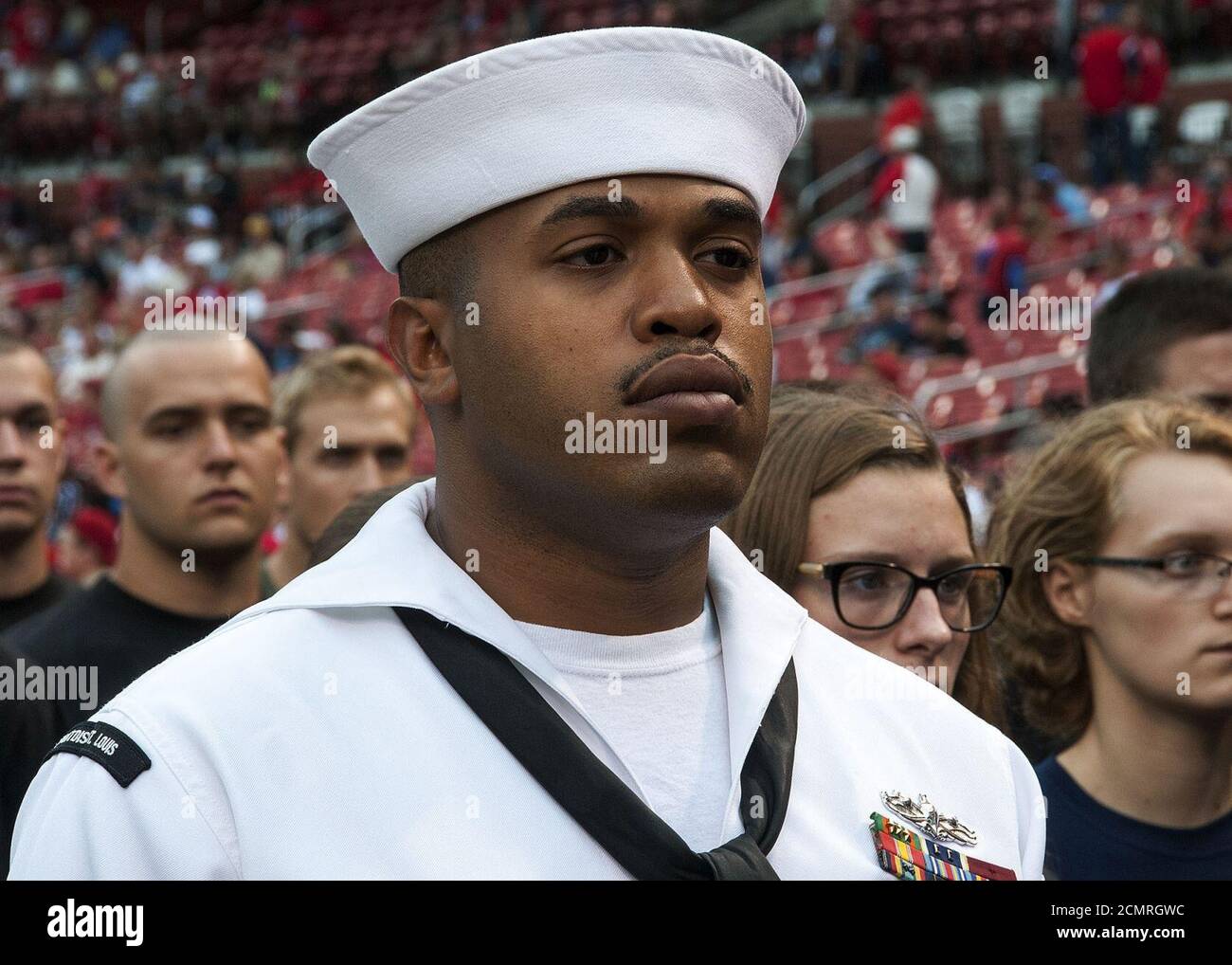 Joint oath of enlistment ceremony 150926 Stock Photo - Alamy